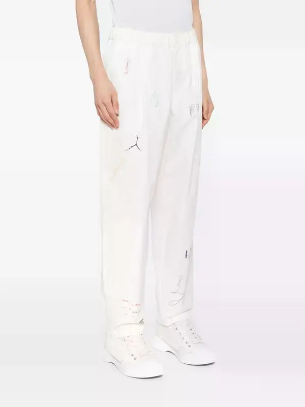 Undercover Sketch-style Printed Cotton Trousers