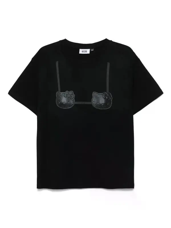 Gcds Printed T-shirt - Black