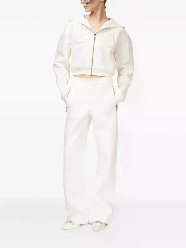 AREA Embossed Handprint Wide-leg Track Pants