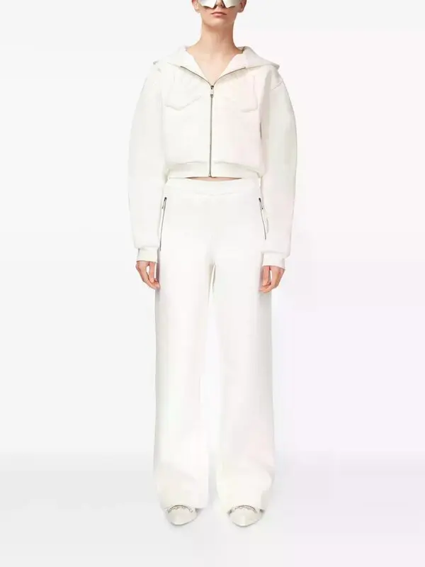 AREA Embossed Handprint Wide-leg Track Pants