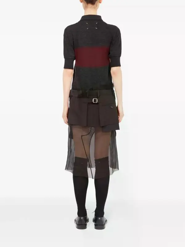 MAISON MARGIELA Cotton-wool Blend Midi Dress