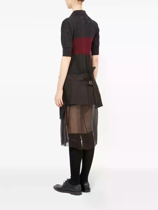 MAISON MARGIELA Cotton-wool Blend Midi Dress