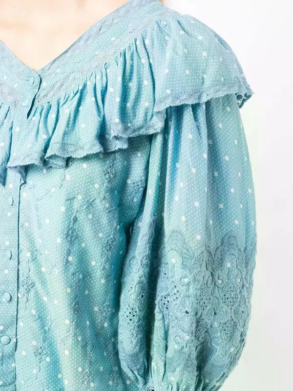 LoveShackFancy Bunnie Broderie-anglaise Blouse
