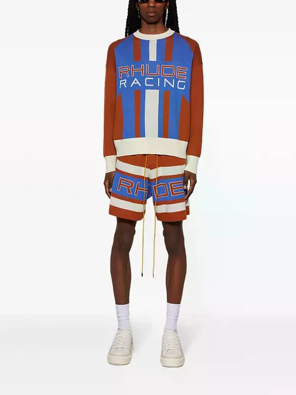 Rhude Panelled Knit Shorts