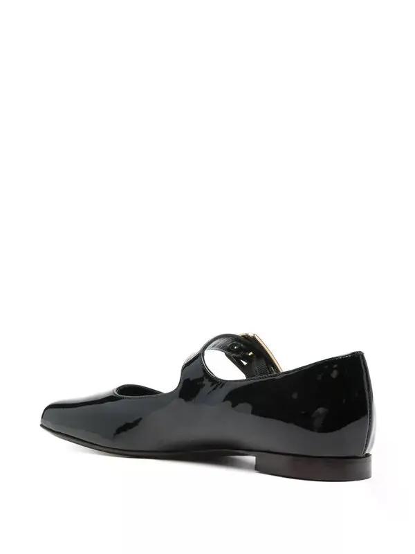 Chloé Buckled Calf Leather Ballet Flats