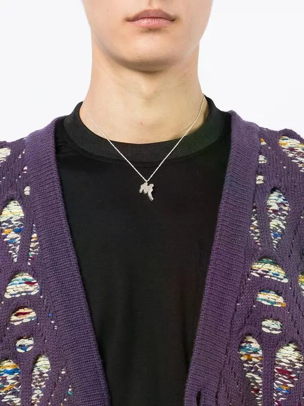 LOVENESS LEE M Alphabet Pendant Necklace - Silver