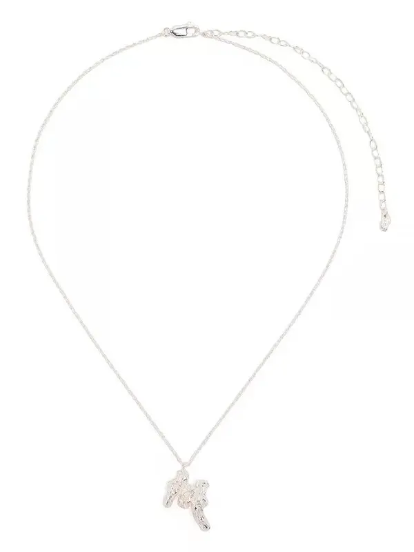 LOVENESS LEE M Alphabet Pendant Necklace - Silver