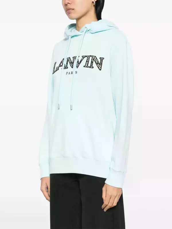 LANVIN Logo Print Hoodie