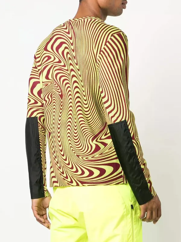 Aztech Mountain Matterhorn Jacquard Crewneck Jumper - Red
