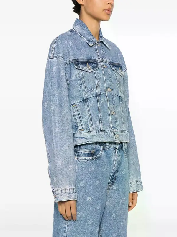 Axel Arigato Signature Rome Cropped Denim Jacket