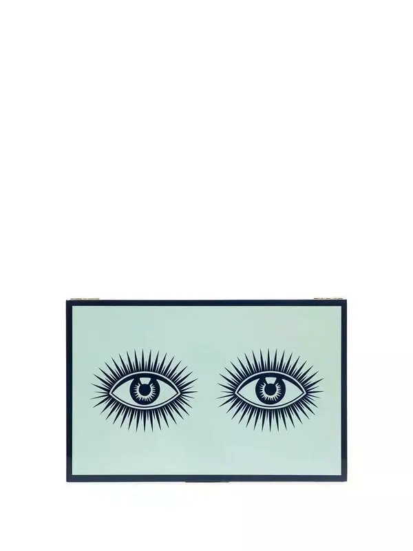 Jonathan Adler Le Wink Lacquer Jewelry Box - Blue