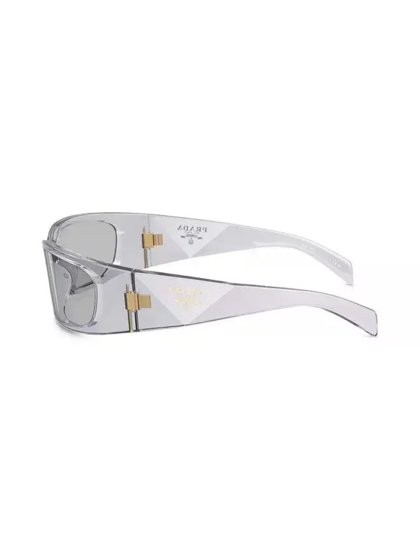 Prada Acetate Rectangle Sunglasses - Grey