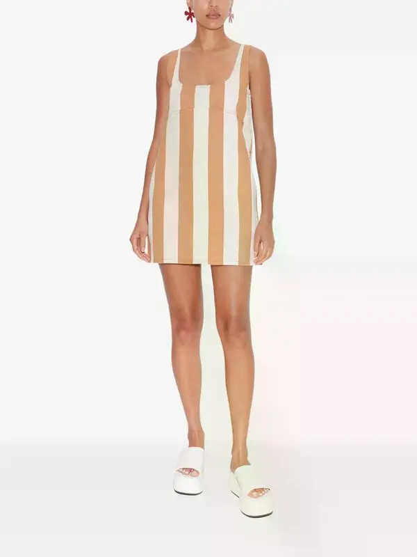 SIMONMILLER Sahara Striped Denim Dress