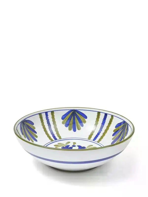 CABANA Blossom Ceramic Salad Bowl - Blue