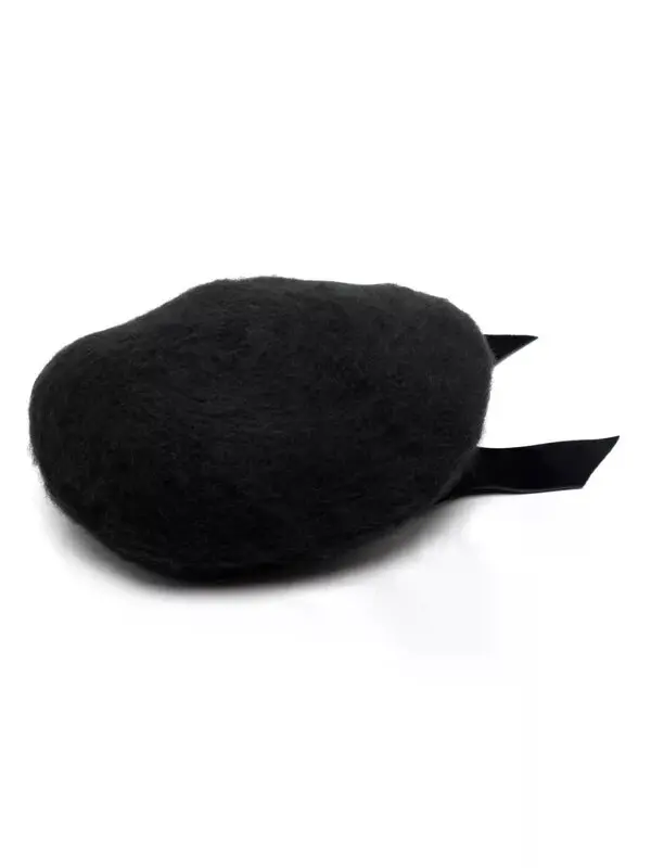 JENNIFER BEHR Bow Beret - Black