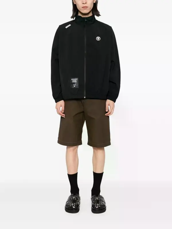 AAPE BY *A BATHING APE Logo Patch Zip-up Jacket