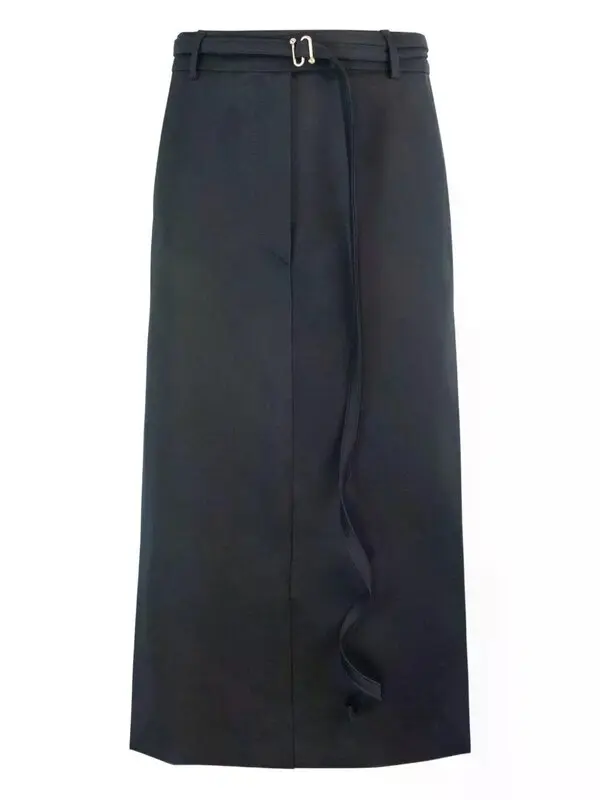Sportmax Belted Midi Skirt - Black