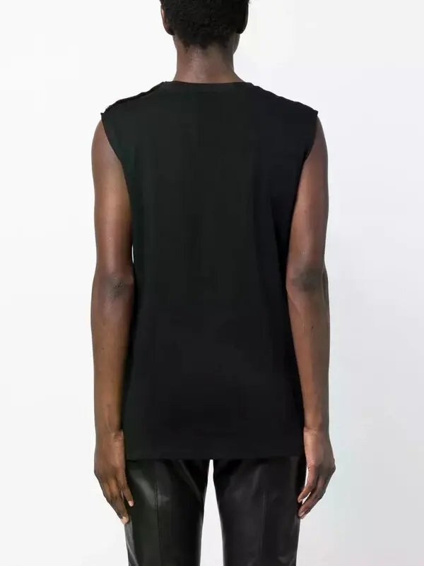 Philipp Plein Logo Print Sleeveless Top