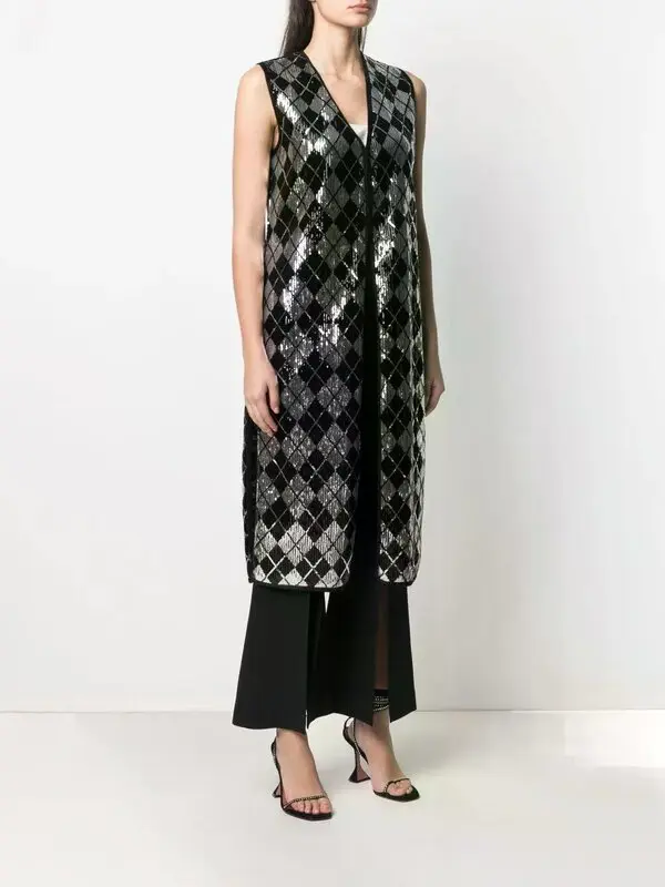 CHARLOTT Name' Embellished Sleeveless Jacket