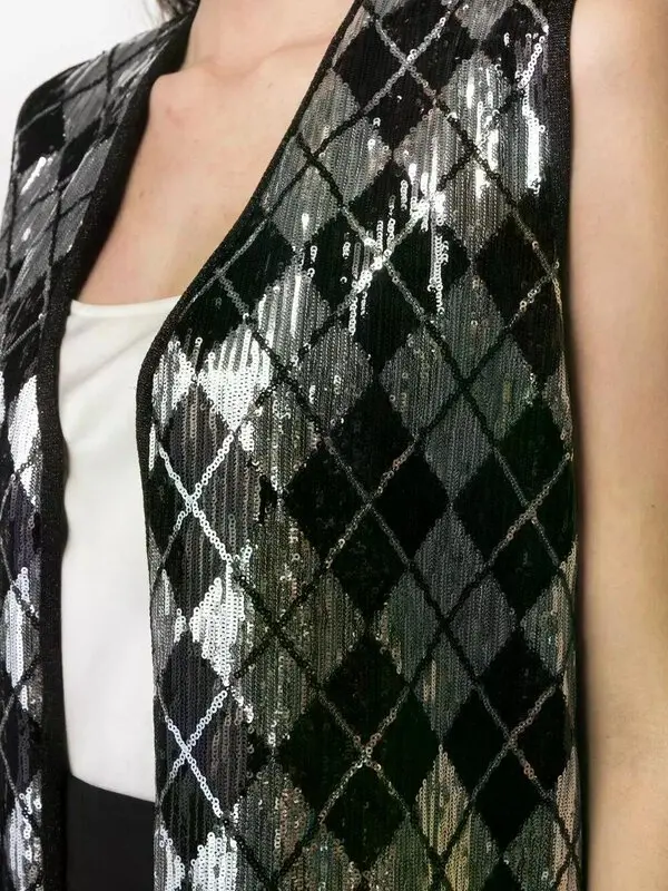 CHARLOTT Name' Embellished Sleeveless Jacket