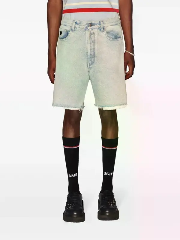 AMBUSH Raw Edge Denim Shorts