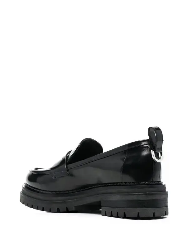 SERGIO ROSSI Joan Leather Loafers