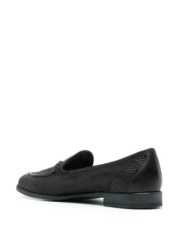 Fratelli Rossetti Interwoven Calf Leather Loafers