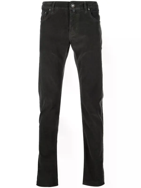 Jacob Cohen Slim-cut Stonewashed Jeans - Grey