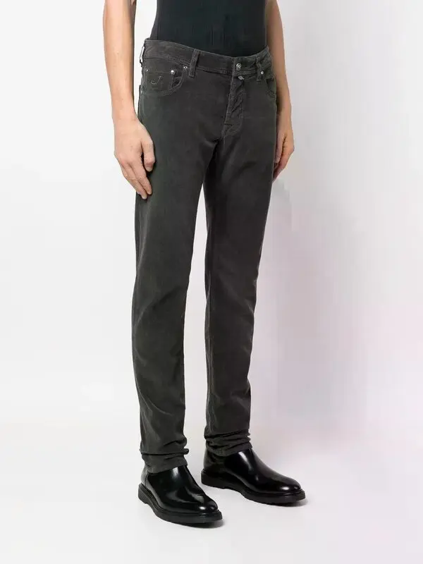 Jacob Cohen Slim-cut Stonewashed Jeans - Grey