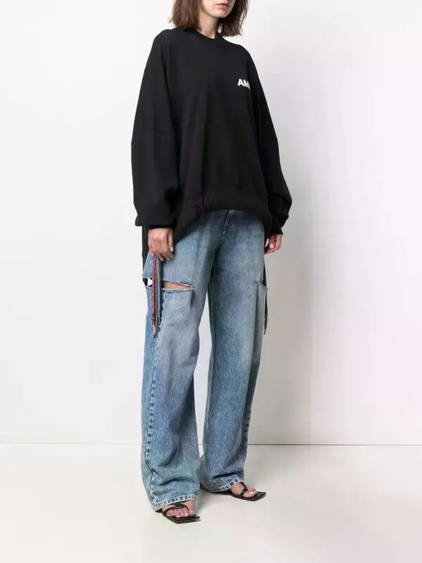 AMBUSH Logo Print Drawstring Sweatshirt