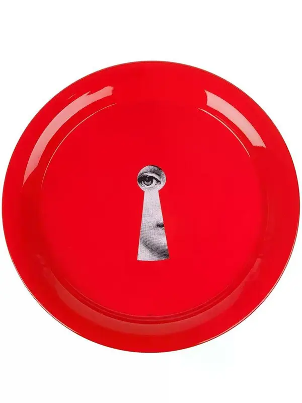 FORNASETTI Keyhole Tray - Red