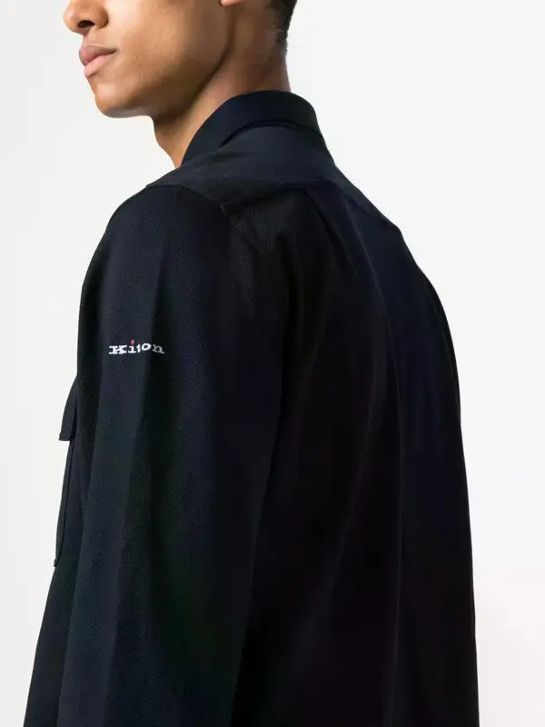 Kiton Logo-embroidered Stretch-cotton Shirt