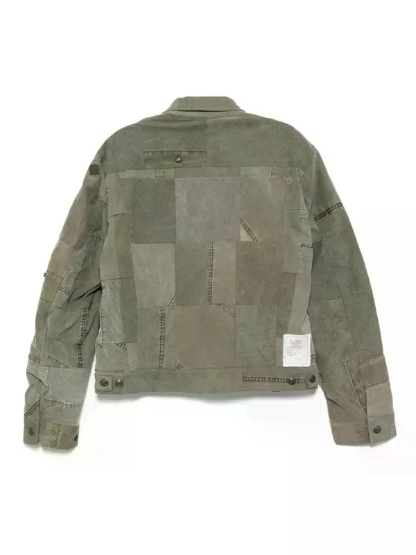 GREG LAUREN Army Scrapwork Trucker Jacket