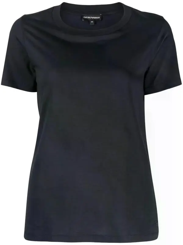 Emporio Armani Round Neck Cotton T-shirt - Blue