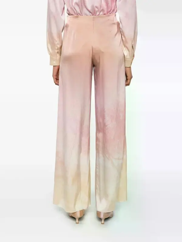PIERRE-LOUIS MASCIA Printed Wide-leg Trousers