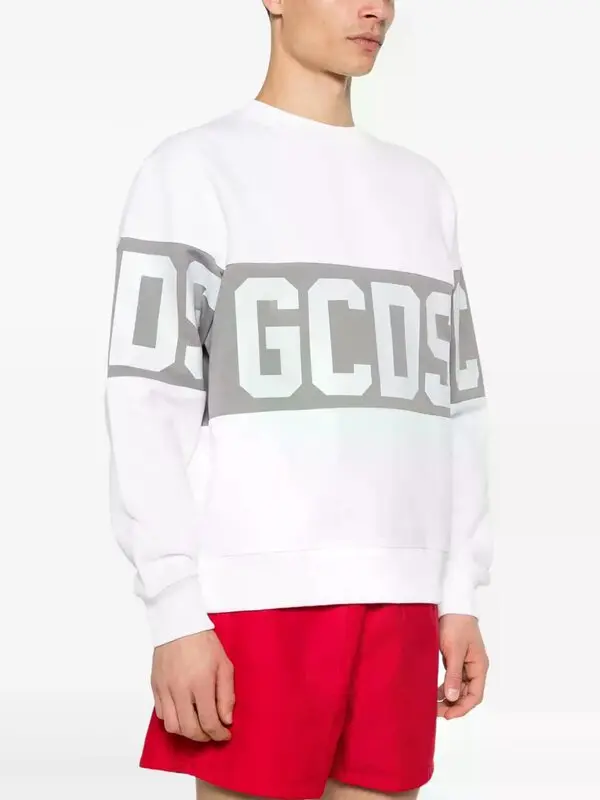 Gcds Logo Print Crewneck Sweatshirt