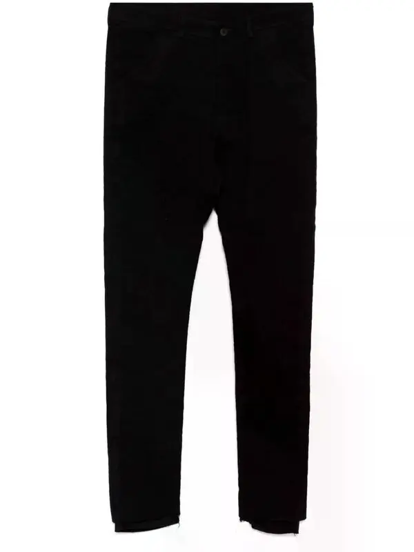 POÈME BOHÉMIEN Straight Trousers - Black