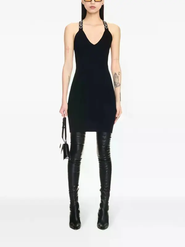Off-White Logo-jacquard Mini Dress
