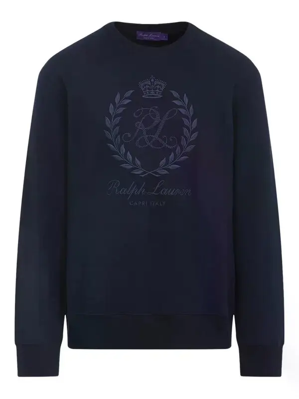 Ralph Lauren Purple Label Embroidered Logo Sweatshirt