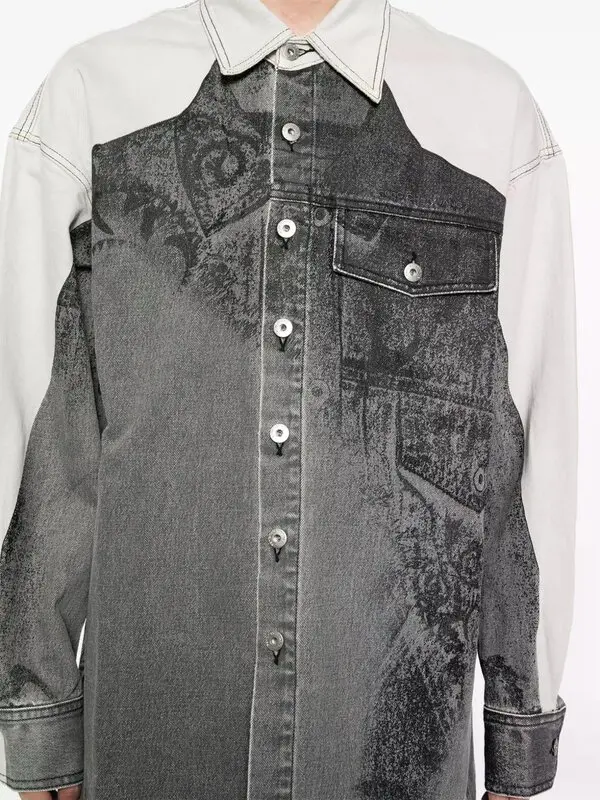 FENG CHEN WANG Printed Denim Jacket