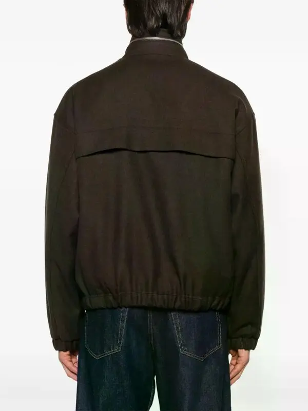 AMI Paris Concealed Hood Virgin Wool Felted Jacket