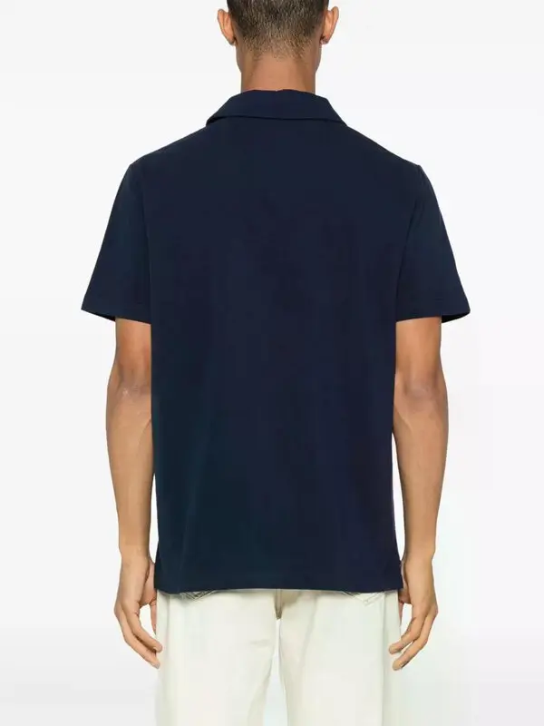 A.p.c. Logo-embroidered Cotton Polo Shirt