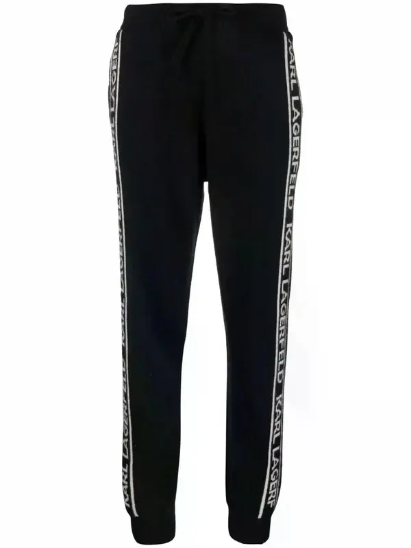 Karl Lagerfeld Cashmere Logo Trousers