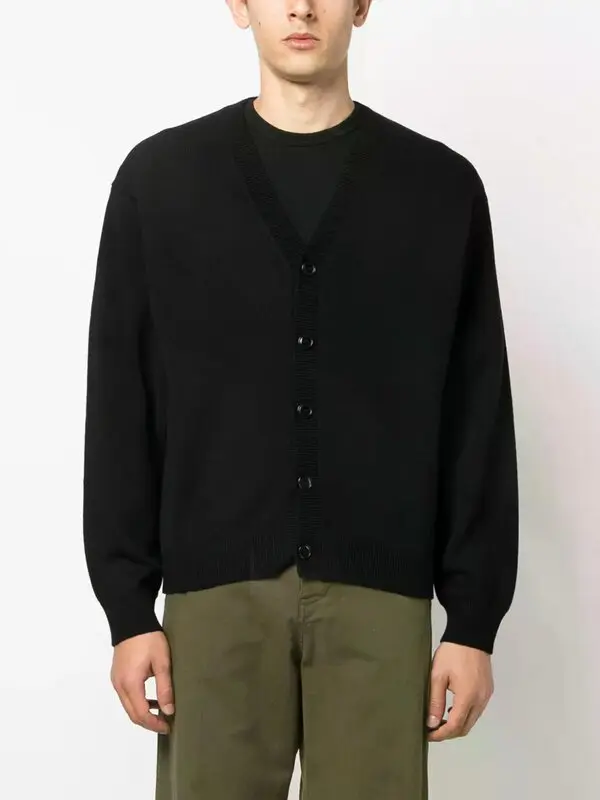 Kenzo Boke Flower Embroidered V-neck Cardigan