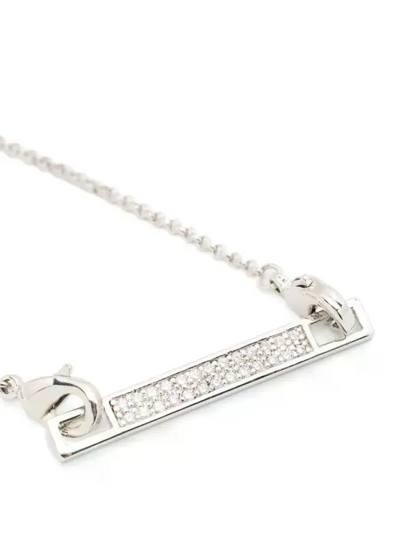 Eddie Borgo Pavé Safety Chain Bar Necklace