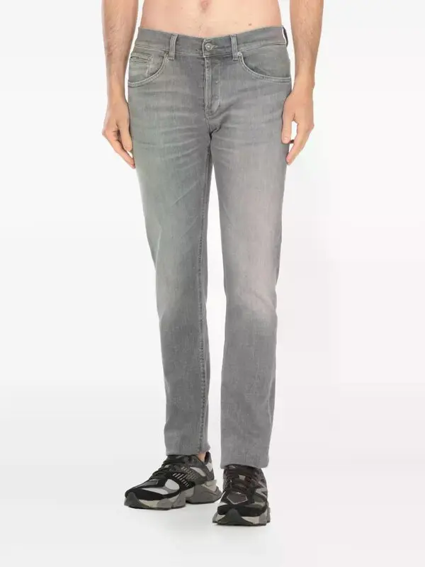 DONDUP George Jeans In Cool Stonewashed Denim - Grey