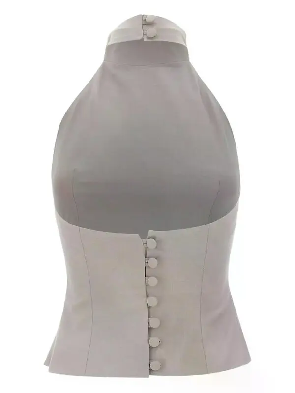 Remain Birger Christensen Halterneck Tank Top - Grey