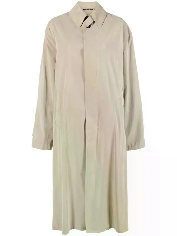 MAISON MARGIELA Peached Single-breasted Trench Coat - Neutrals