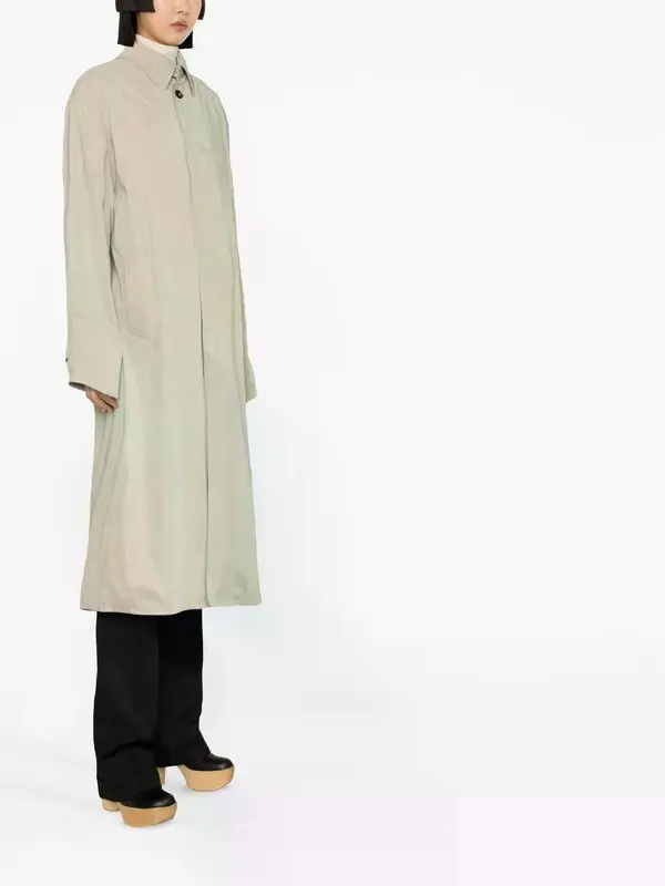 MAISON MARGIELA Peached Finish Single-breasted Trench Coat