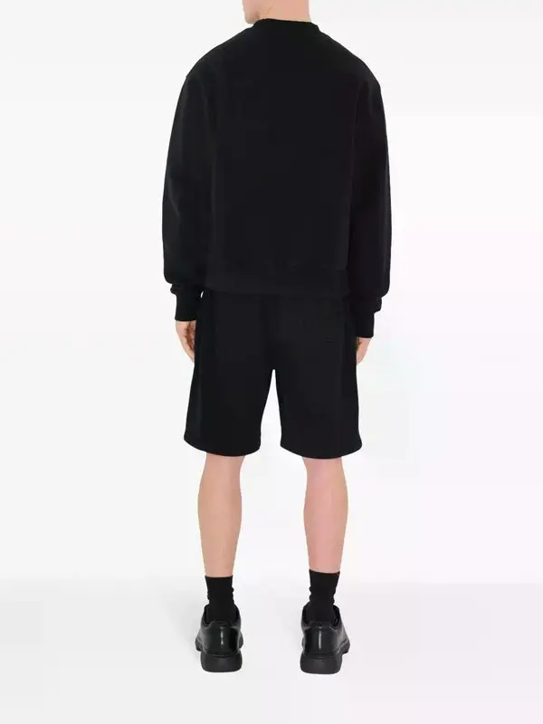 Burberry Equestrian Knight Motif Cotton Jersey Shorts